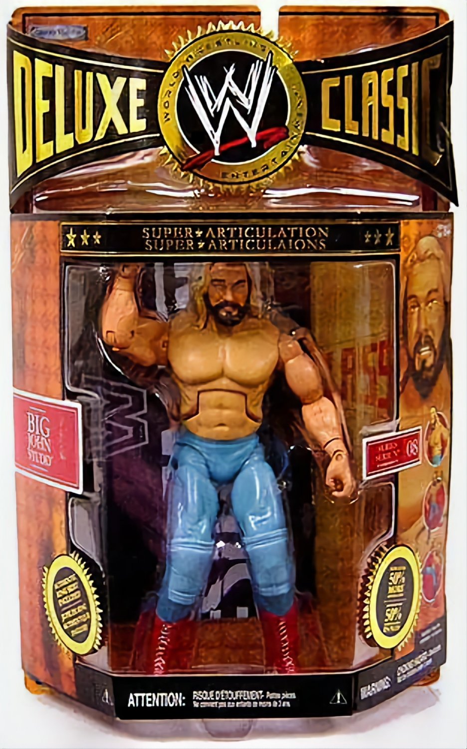 wwe wwf ljn deluxe classic superstars series 08 big john studd ...