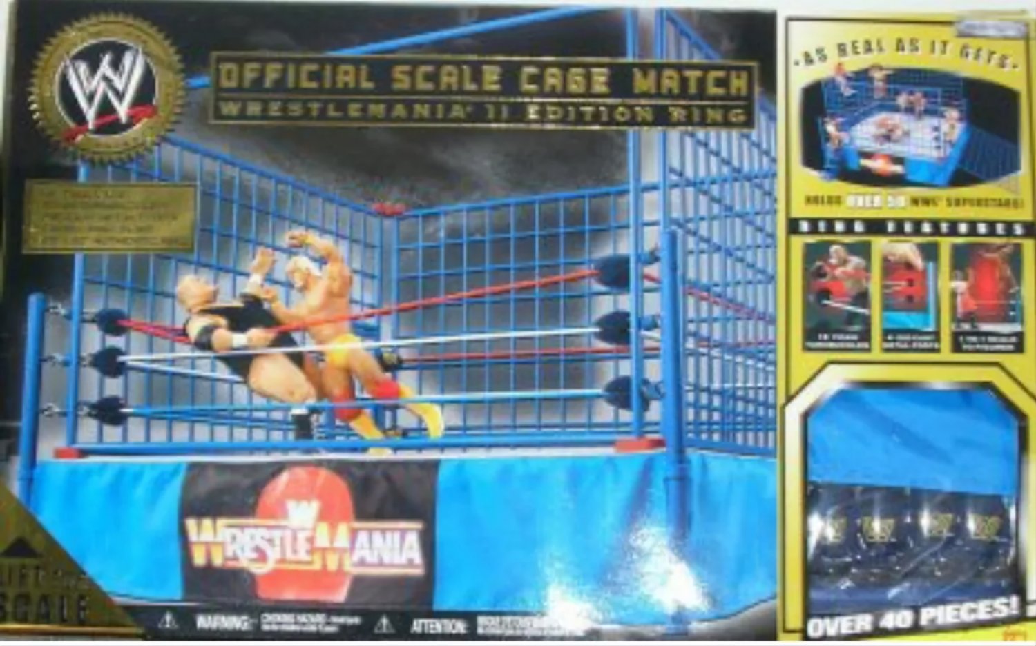wwe wwf ljn hasbro classic superstars official scale wrestlemania lI ...
