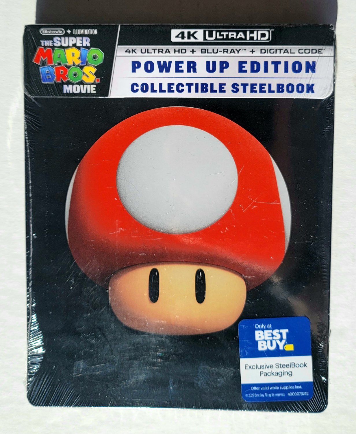 The Super Mario Bros. Movie Best Buy Collectible Steelbook 4K Ultra HD ...