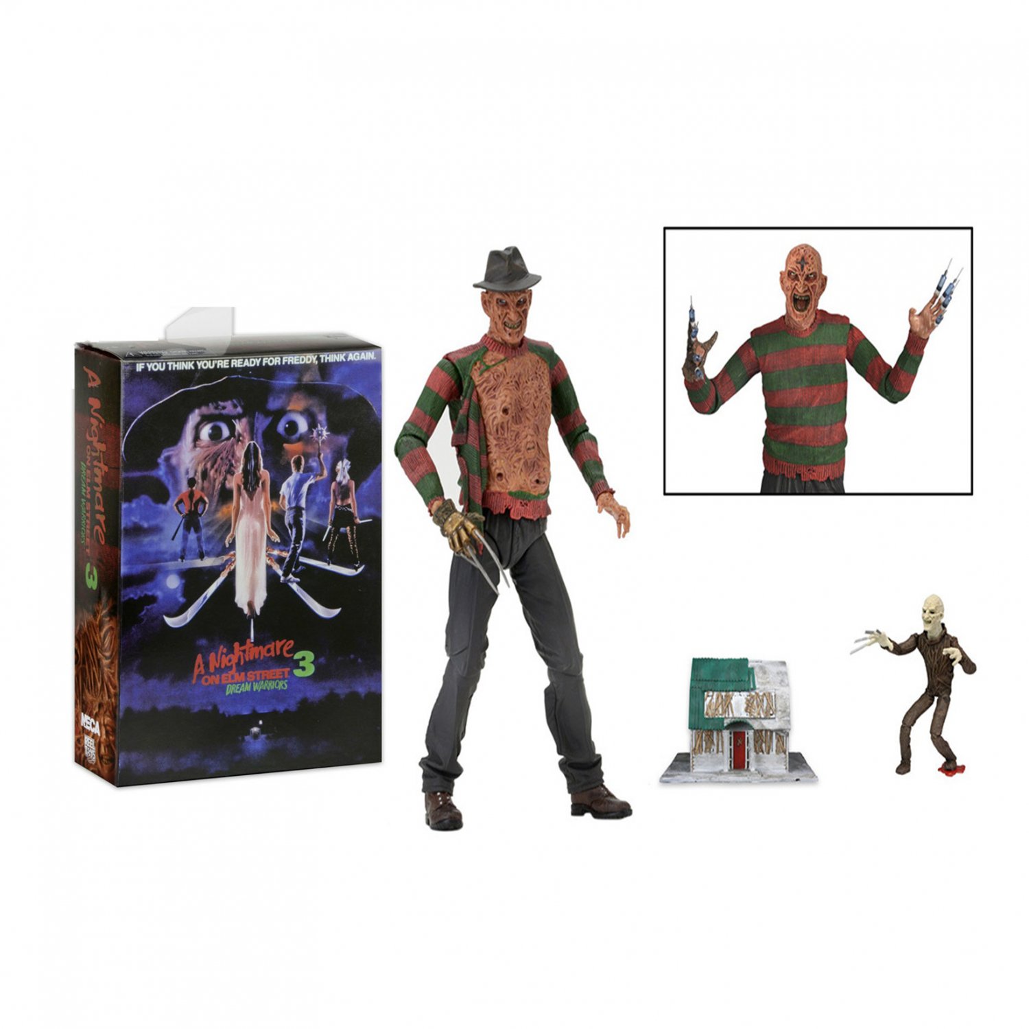 NECA Freddy Krueger 3 Action Figure Toy Collection Model Desktop ...