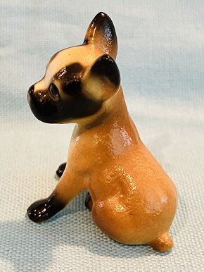 Boxer Seated Bone China Figurine