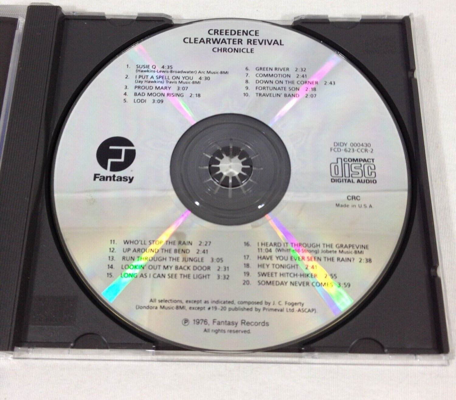 Creedence Clearwater Revival - 1976 - Chronicle: The 20 Greatest Hits ...