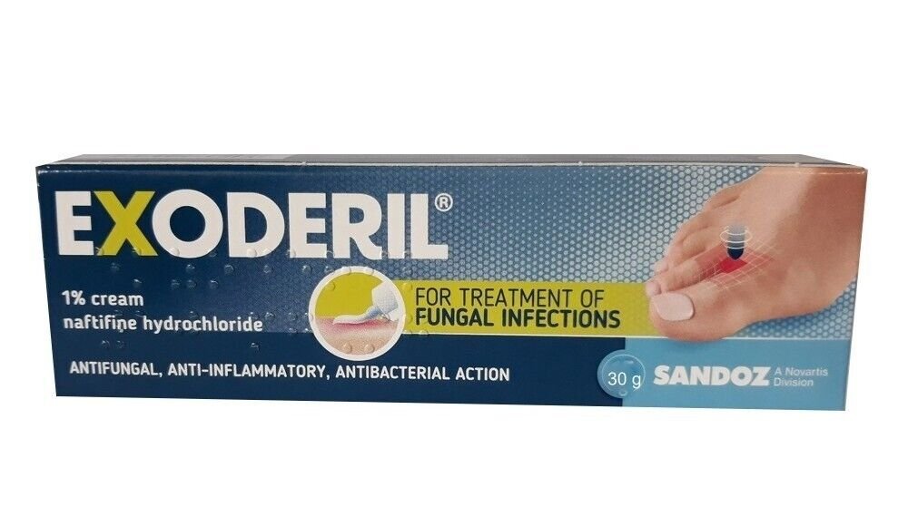 3 PACK EXODERIL - 30g antifungal foot cream