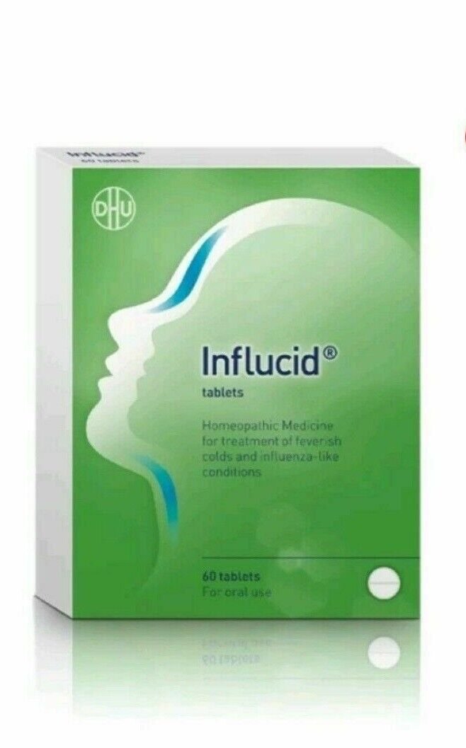 3 PACK INFLUCID 40tabs Homeopathic Treatment of Cold & Flu Symptoms