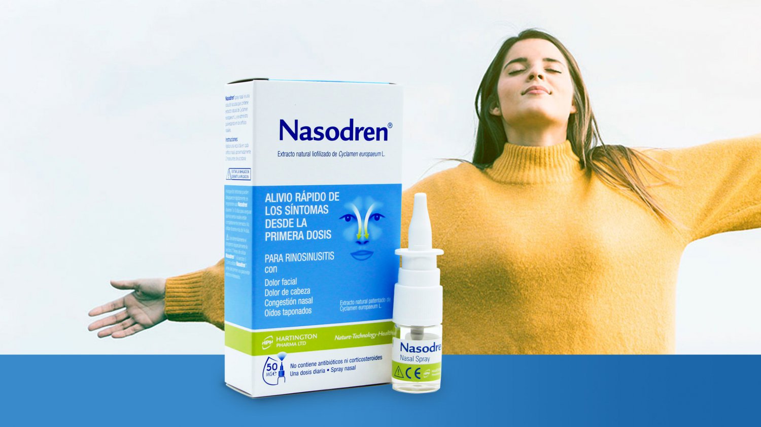 Nasodren 50mg Sinuforte Nasal Natural Spray Sinusitis Fast Relief ...