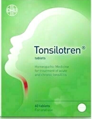 4 PACK TONSILOTREN 40 tablets.for Treatment of Sore Throat Swollen Tonsils
