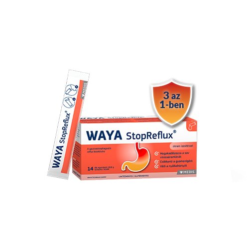 WAYA STOPREFLUX gastroesophageal reflux, Heatburns,4 PACK x14 sachets ...