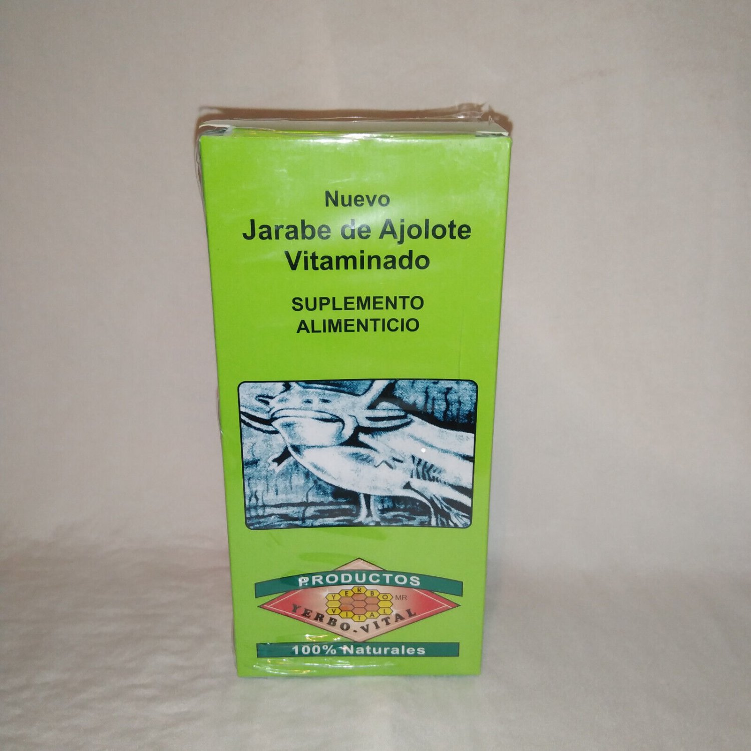 Ajolote Jarabe para la Tos seca Flema Garganta Cansancio Anemia