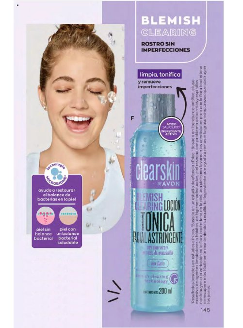 Avon Clearskin Blemish Clearing Daily Astringent 6.7oz Skincare Acne ...