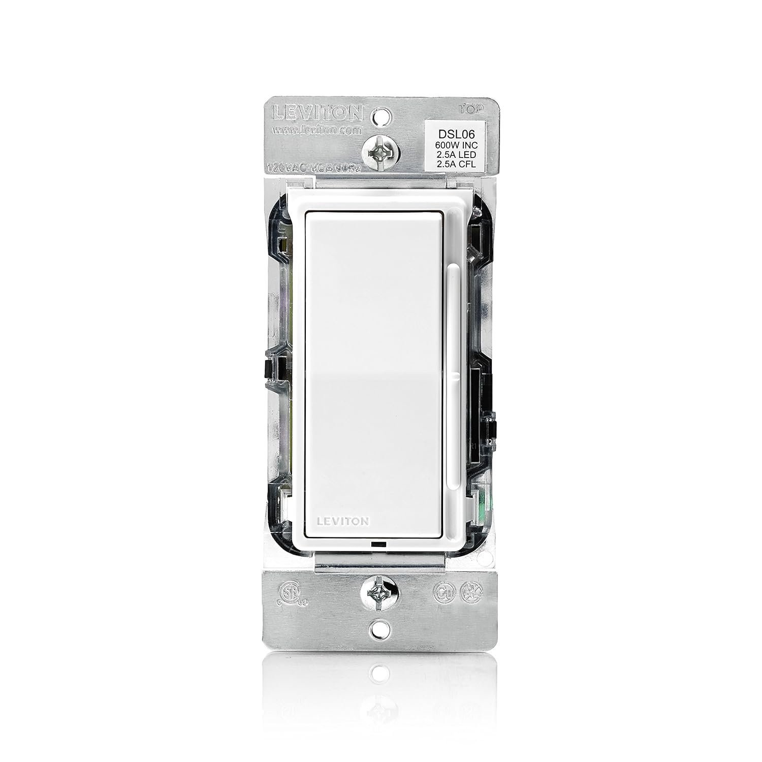 Leviton Decora Slide Dimmer Switch For Dimmable Led Halogen And 8857