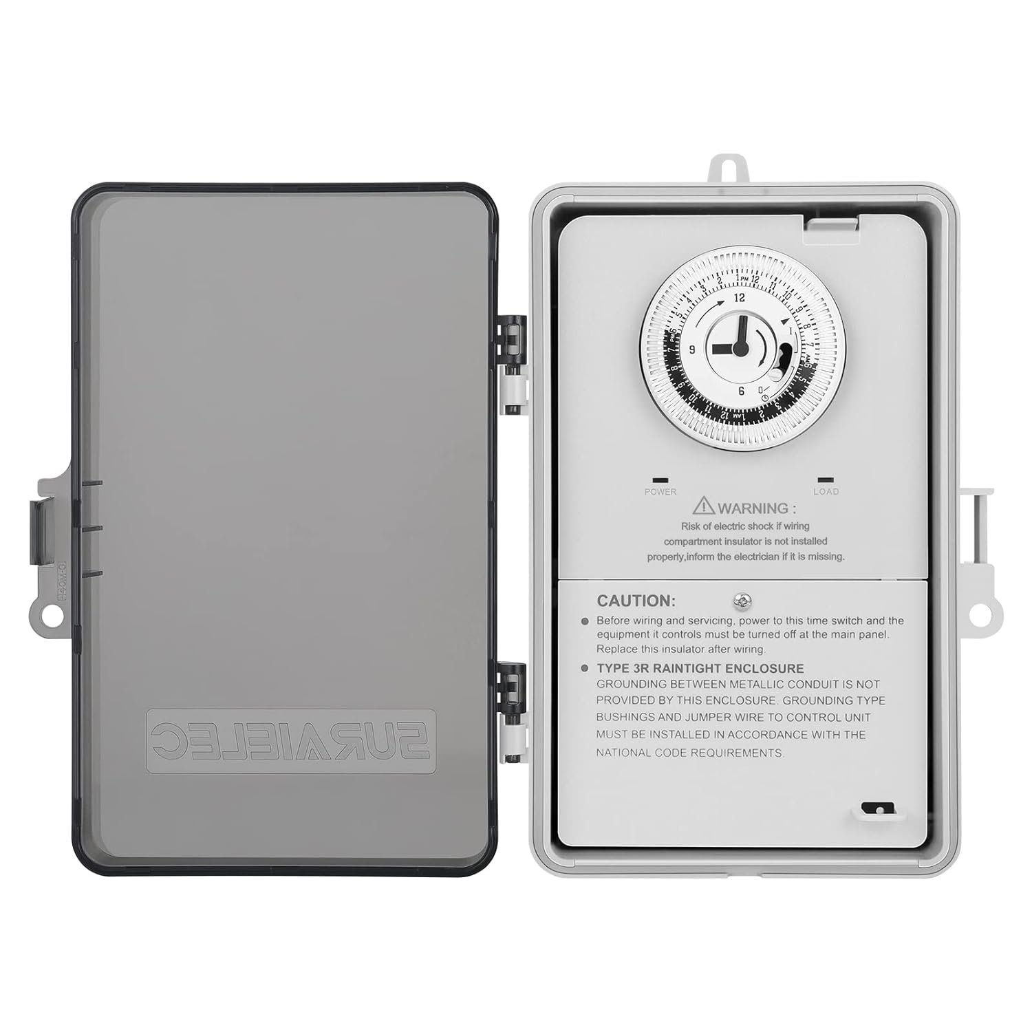 Pool Timer, 24-Hour Cycle Mechanical Timer Switch, 40 Amp, 2Hp, 120 ...