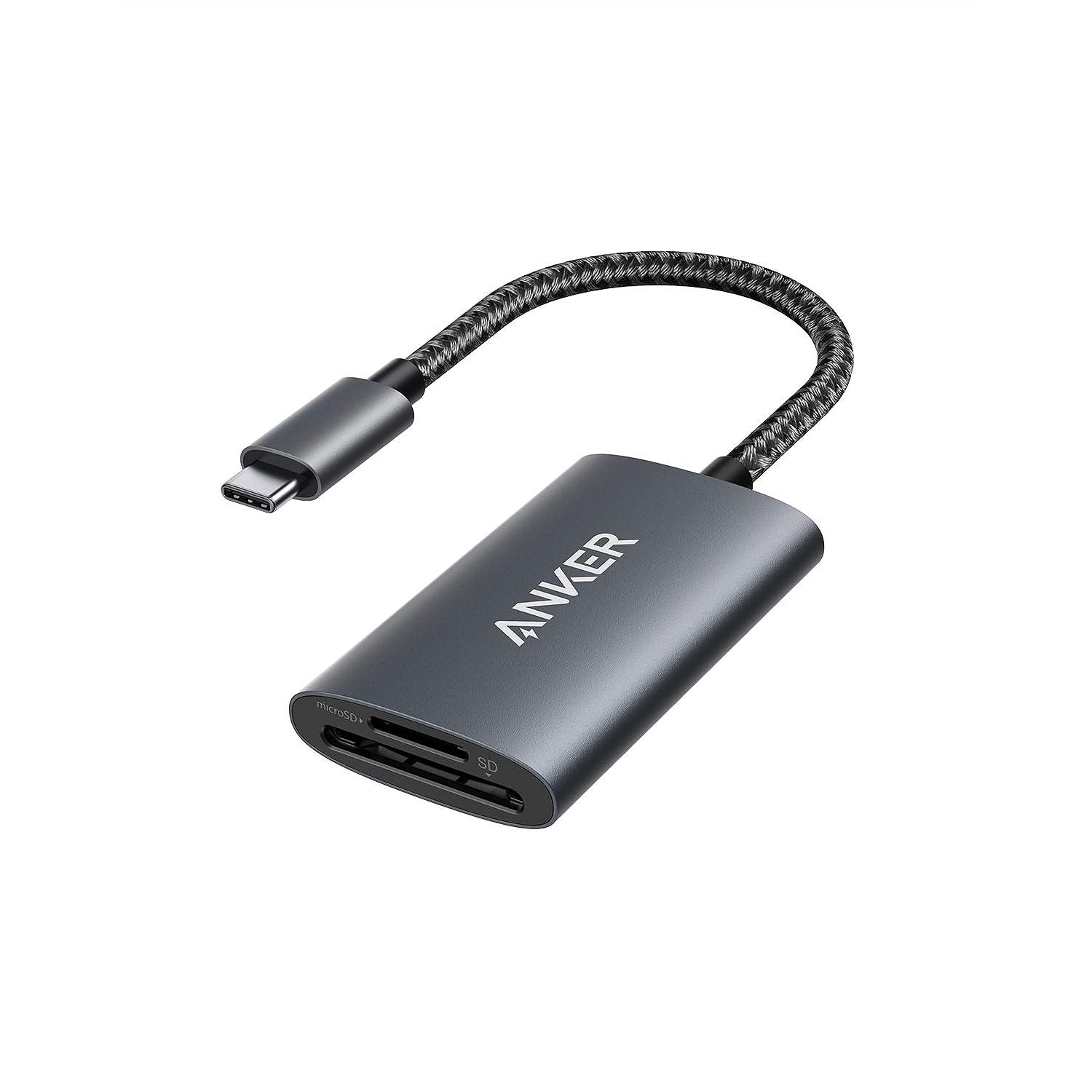 Anker USB-C SD 4.0 Card Reader, PowerExpand+ 2-in-1 Memory Card Reader ...