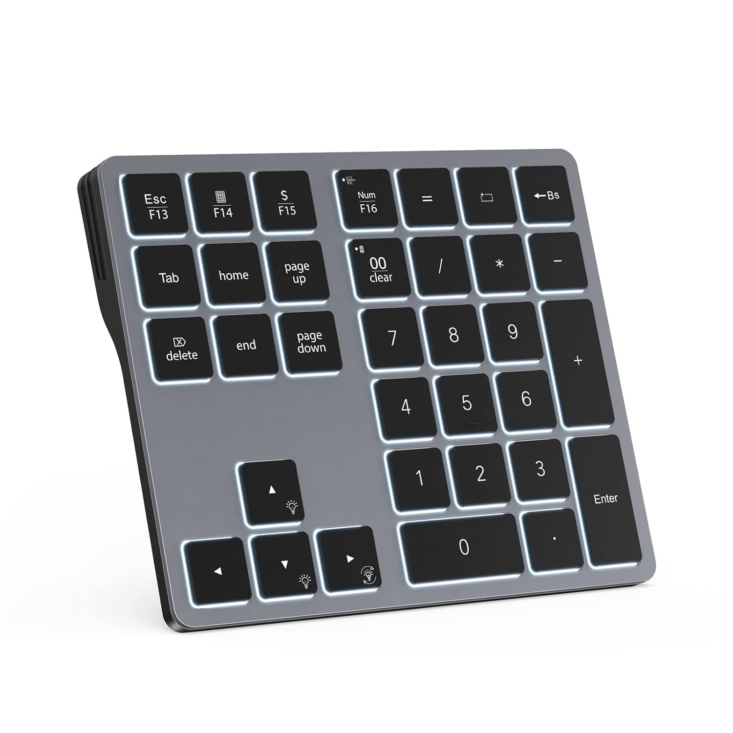 Backlit Bluetooth Numeric Keypad For Laptops And Computers, Number Pads ...