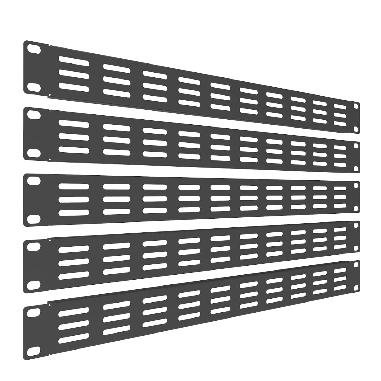 5 Pack Of 1U Vented Blank Panel - Steel Blank Rack Mount Panel Spacer ...