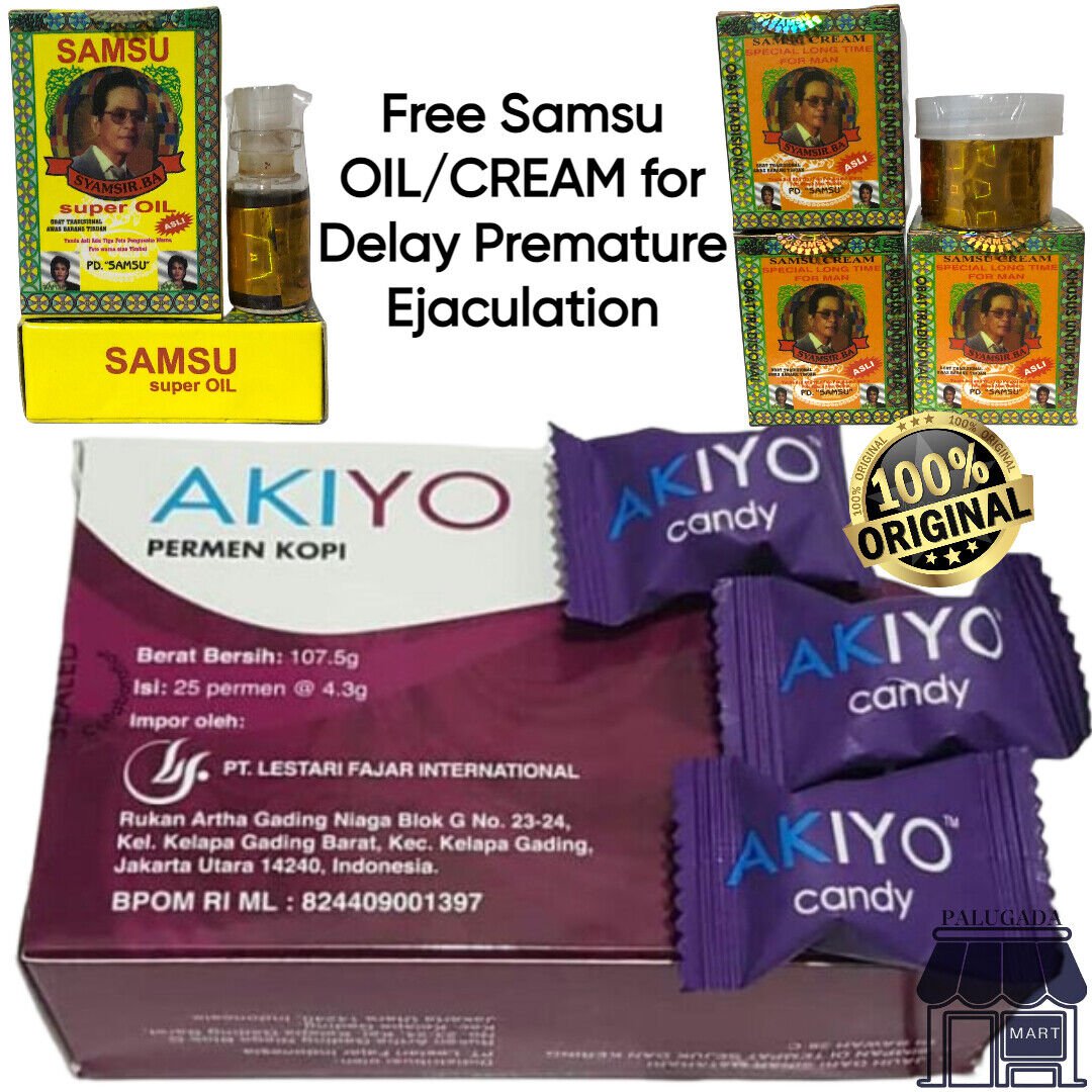 Original 1 Box Akiyo (Ginseng Coffee Candy + Samsu) HERB SUPPLEMENT ...