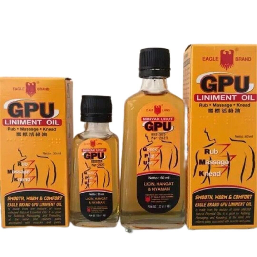 Original 30-100ml GPU Serai Massage Oil Aches, Sprain, Back Pain ...