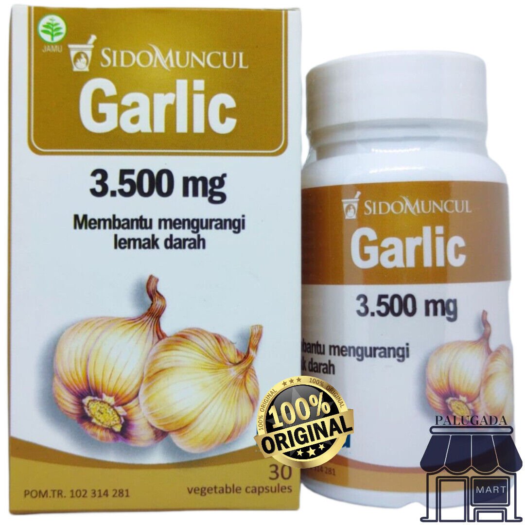 Original 1 Box Original Sidomuncul Garlic 30 Capsule for Reduce ...