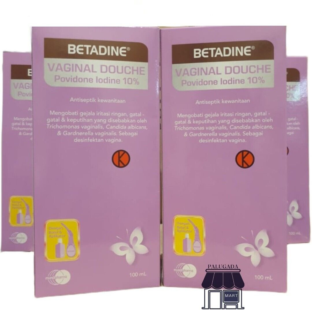 Original 1 Box Betadine Vaginal Douche 10% 100ml With Tool Aplicator ...