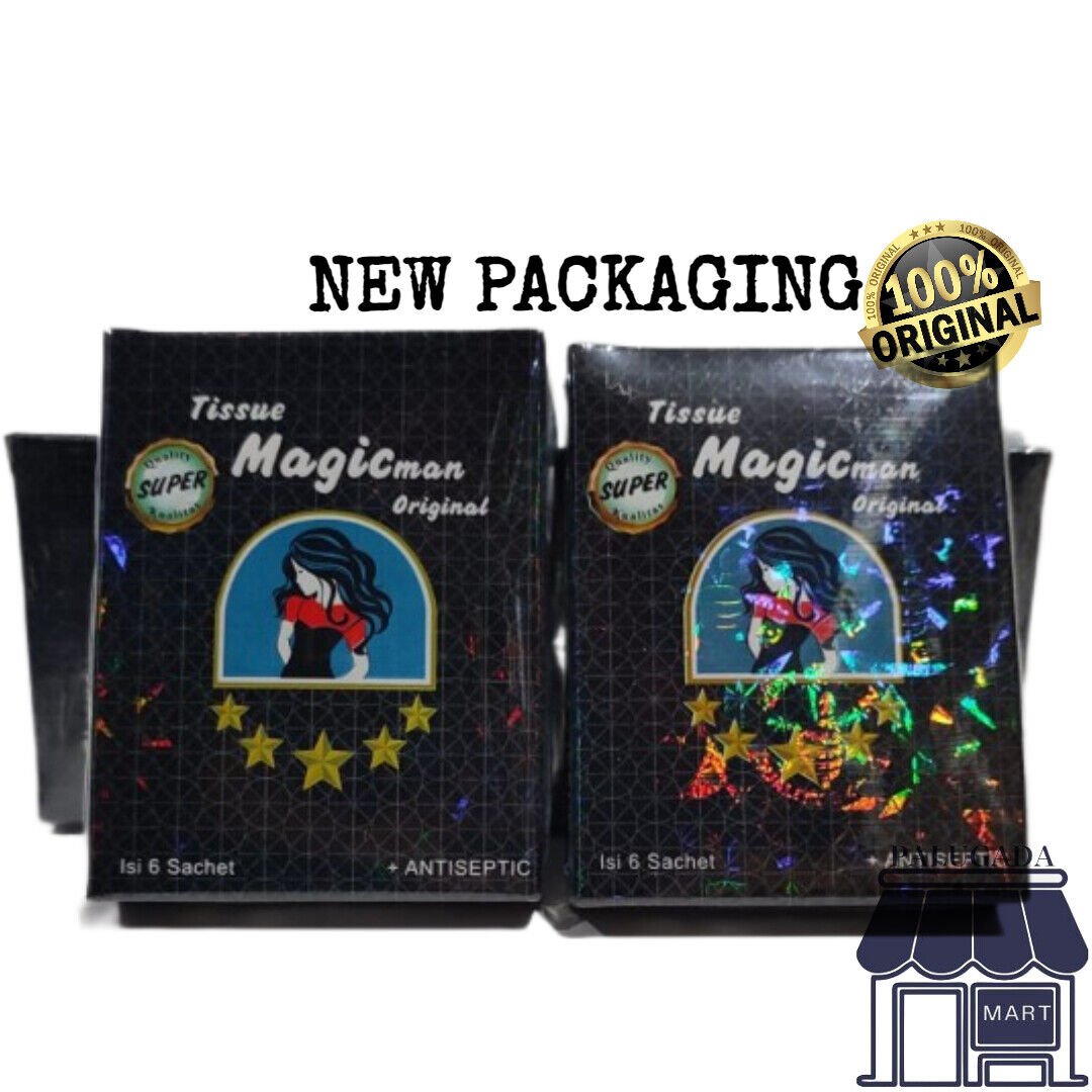 ORIGINAL 5 Boxes Tissue Super Magic Man for Delay Premature Ejaculation ...
