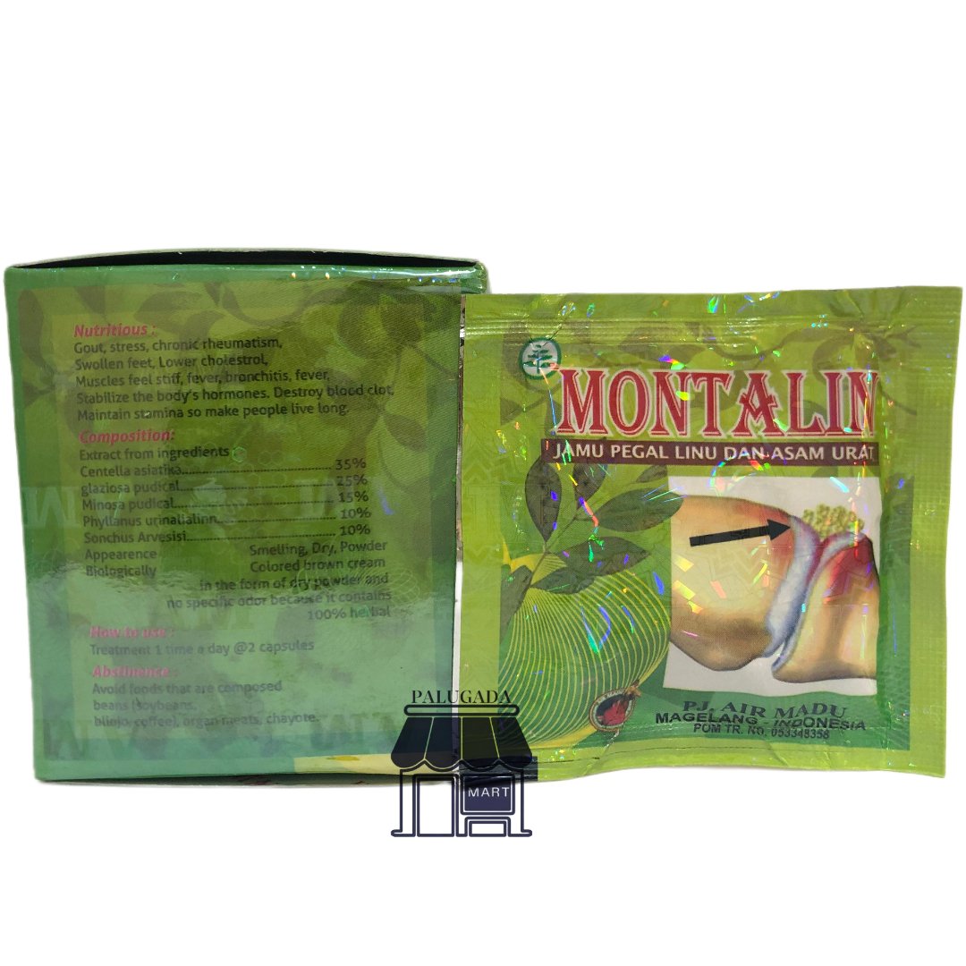 Original 2 Box Montalin Herb 80 Capsule Cholesterol Arthritis Gout ...