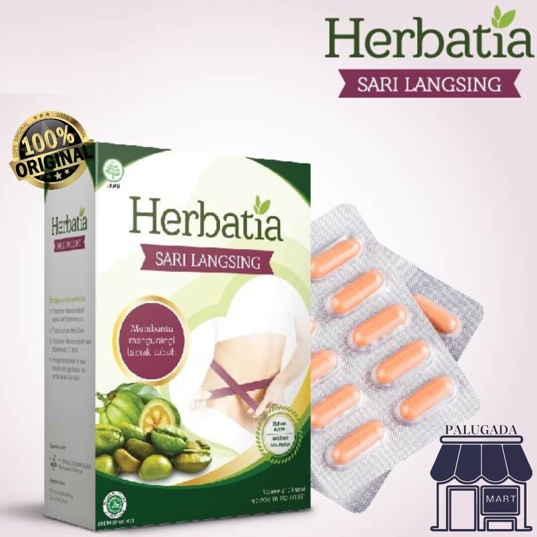 Original 5 Box Herbatia Sari Langsing Herb Capsules Reduce Body Fat ...