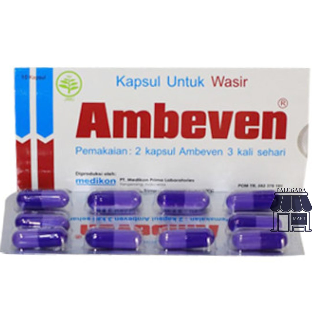 Original 5 Box Ambeven (500 Capsule) Herb for Relieve Hemorrhoids & Constipation Anti Inflammatory