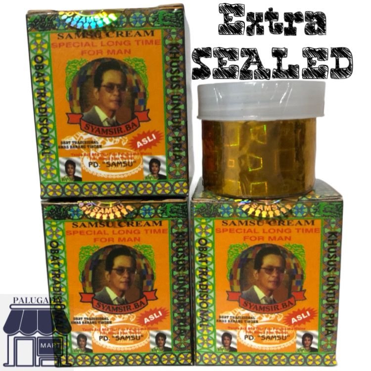 Original 4 Boxes Herbal Massage Cream (Samsu) Medicine (Strong) Men's ...