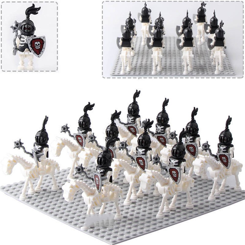 Castle Knights Mounted Dead Horse Skeleton Custom 20 minifigure Lot