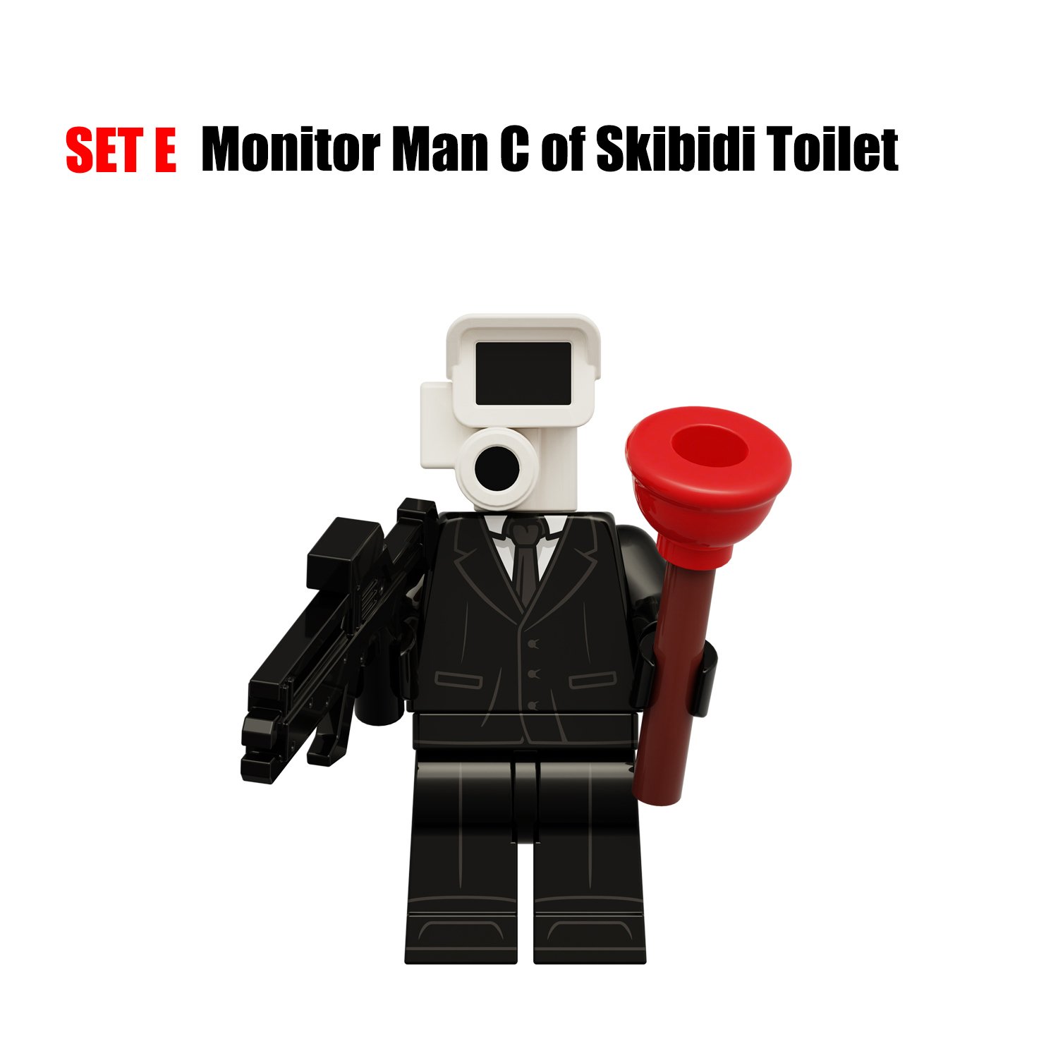 8pcs Skibidi Toilet Characters Custom Minifigures Building Block Set