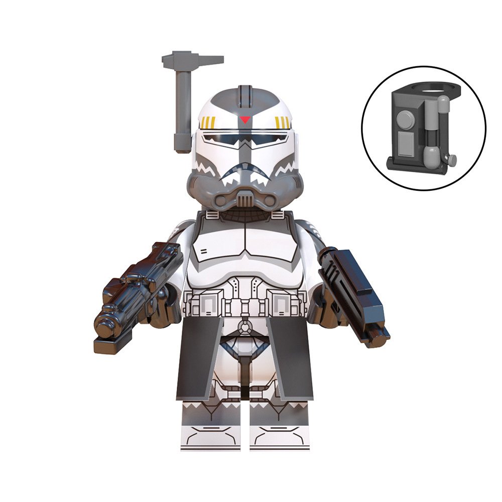 Wolfpack Commander Wolffe Minifigures Lego Compatible Star Wars Set 1pcs