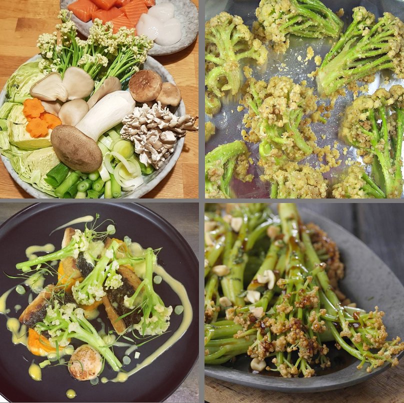 New! Japanese Karifurore Sweet Sprouting Stick Cauliflower Brassica ...