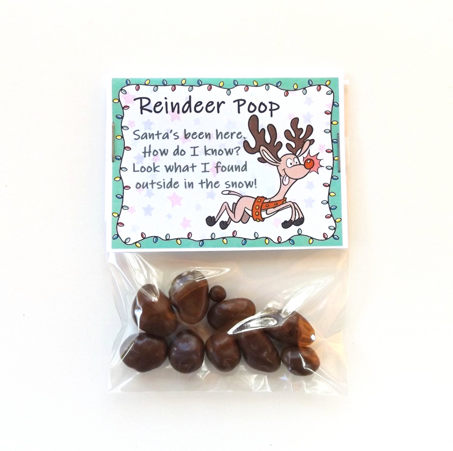 Magical Reindeer Poop Christmas Gift Bag Stuffer Joke Prank