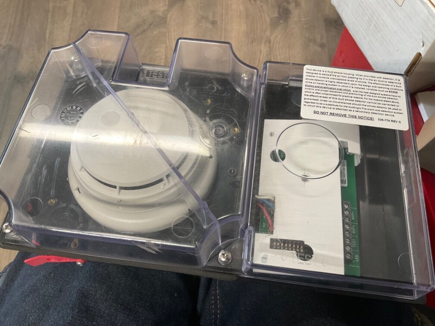 SIMPLEX 4098-9755 0631132 FIRE ALARM DUCT SENSOR HOUSING