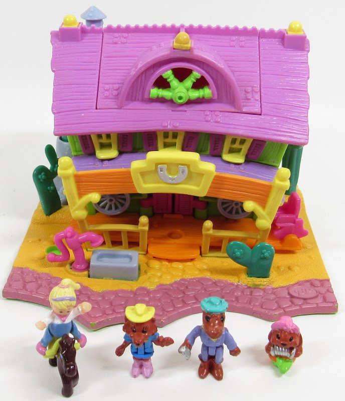 1994 Vintage Polly Pocket Light-up Horse House Bluebird Toys (45077) 1994 Vintage Polly Pocket Light-up Horse House Bluebird Toys (45077)