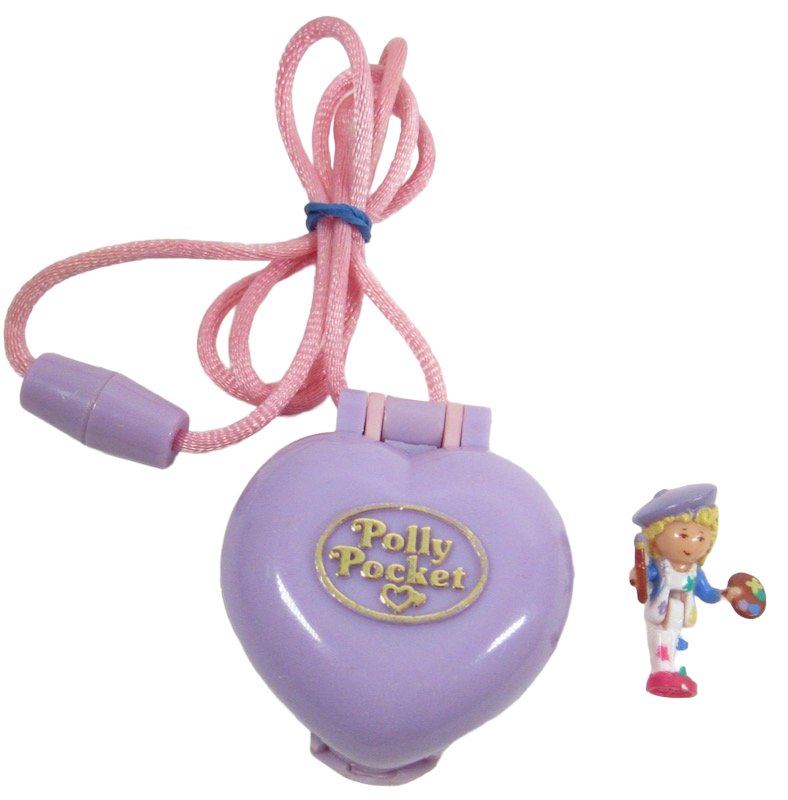1991 Polly Pocket RARE Pretty Picture Locket Bluebird Toys (46771)