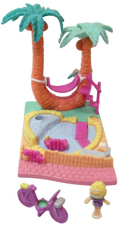 1994 Vintage Polly Pocket Palm Tree Playset Bluebird Toys (49297)