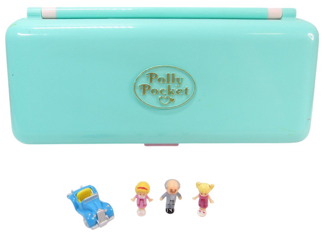 Polly Pocket 1989 COMPLETE Trinket Box Playset with rare UK coin tray ...