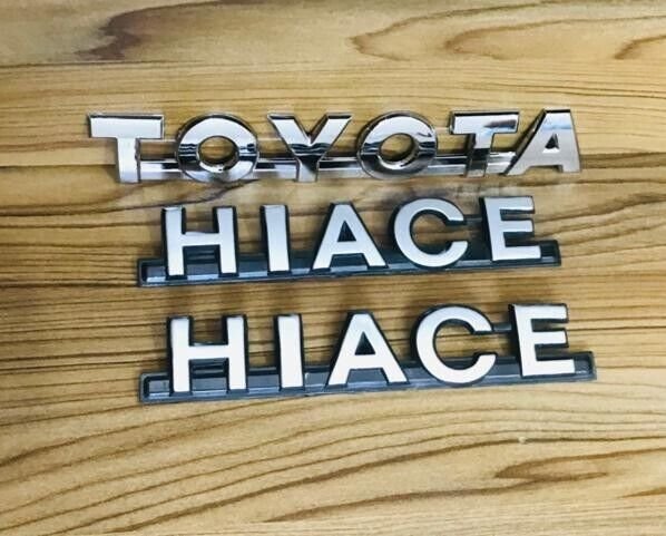 TOYOTA HIACE 3 Piece Emblem Set