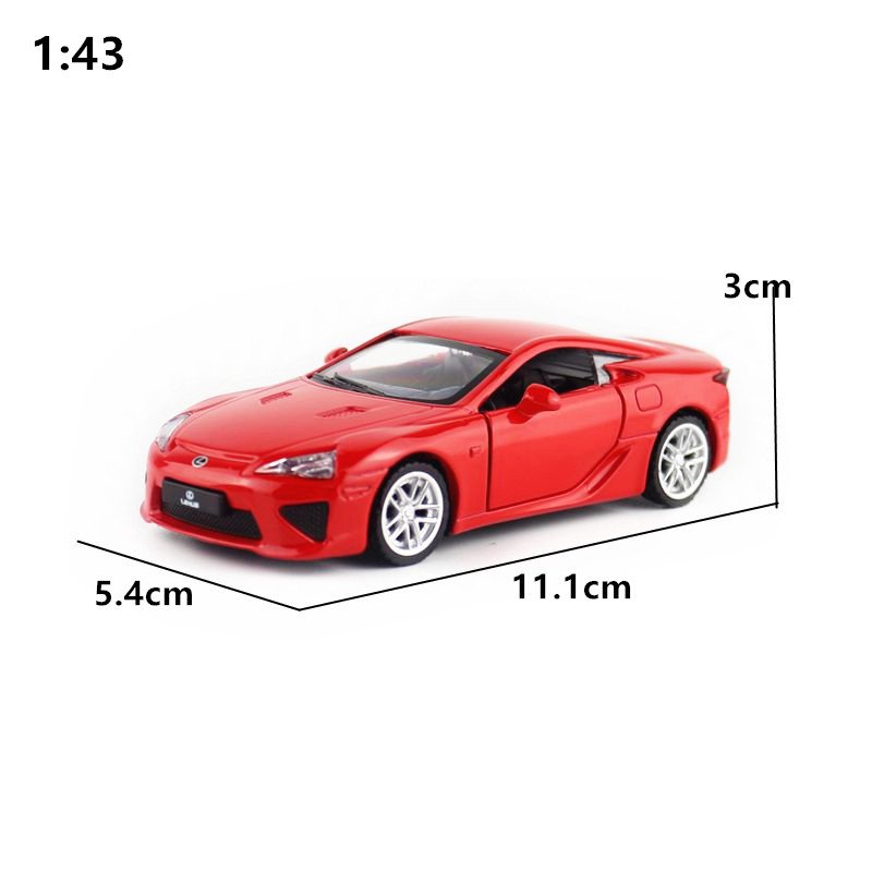 Diecast Metal Toy Model 1:43 Scale Lexus LFA Racing Car Pull Back Doors ...