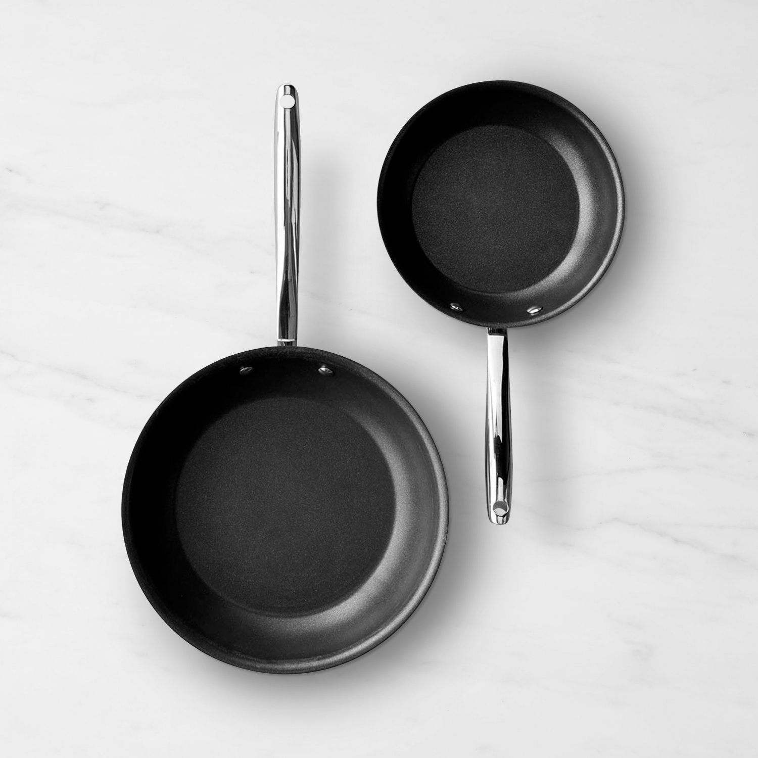 Williams Sonoma Thermo-Clad Signature Stainless-Steel Nonstick Fry Pan Set