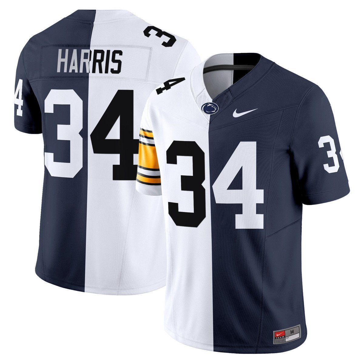 Franco Harris Jersey #34 Penn State Nittany Lions Split Vapor Limited ...