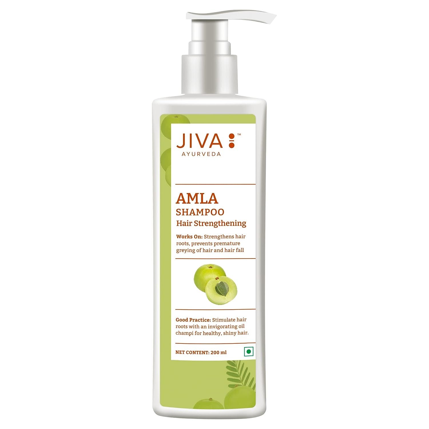Jiva Amla Shampoo |Anti Hair Fall Shampoo for Men & Women - 200 ml ...
