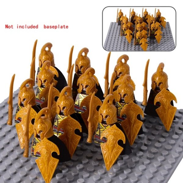 11pcs Soldiers Army Action Figures Mini Bricks Doll Assemble Building ...