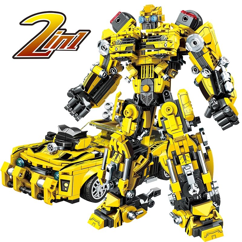 Transforming Robot Building Blocks Building Block Brick Toys Gifts Boy B