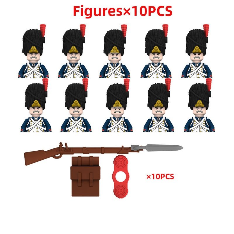 WW2 Military Soldiers Cavalry Knights Figures Army Building Blocks ...