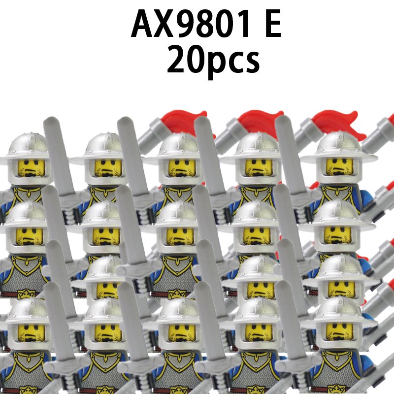 Medieval Military Roman Soldiers Figures Sets Castle Knights Spartan ...