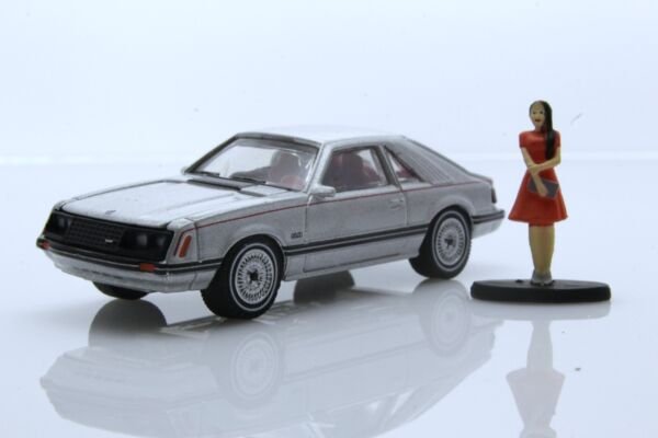 1979 Ford Mustang Fox Body Sports Muscle Car & Figure 1:64 Scale ...