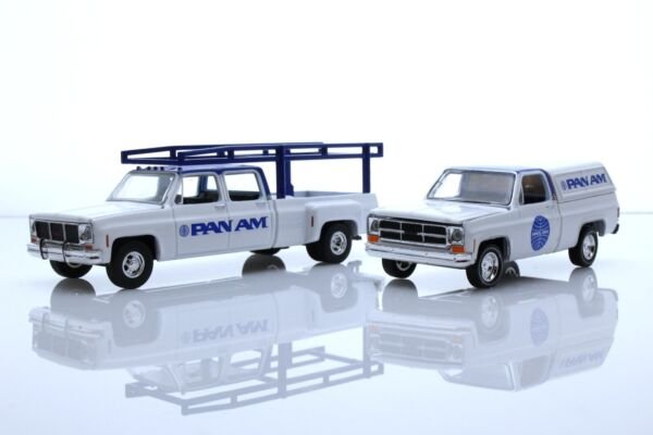 Set Of 2 1973 Gmc Sierra 3500 Dually & 1500 Squarebody Truck 1:64 ...