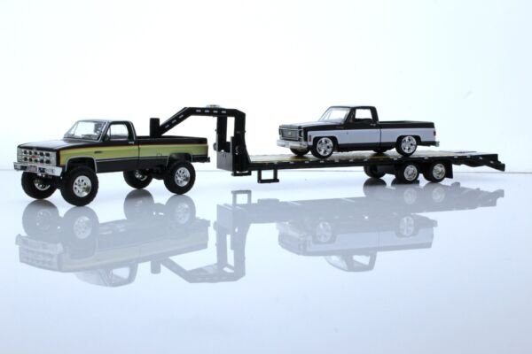 1982 Gmc Sierra K-2500 & Chevy C10 & Trailer Squarebody Truck 1:64 ...