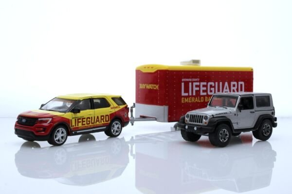 Ford Explorer & Jeep Wrangler Broward Emerald Bay Lifeguard Trailer 1: ...